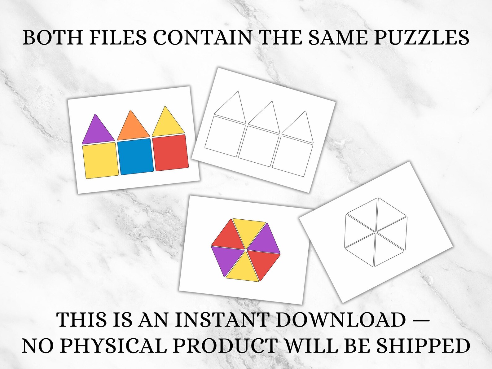 Magnetic Tiles Templates, Magnet Tile Activity Card Puzzles, Kids ...
