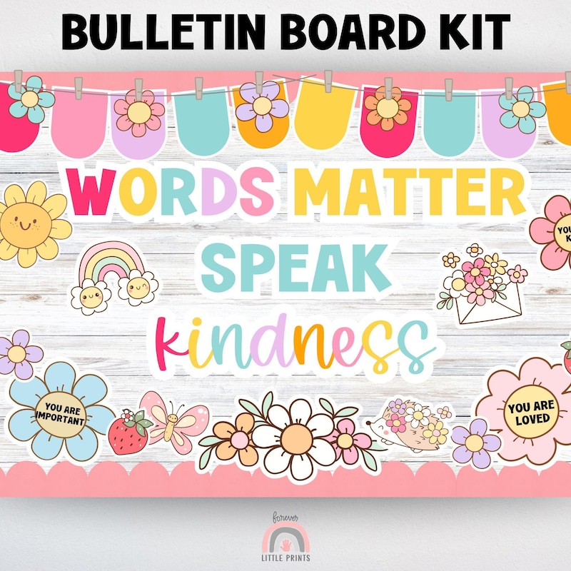 Spring Mental Health Bulletin Board - Etsy