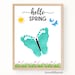 Spring Butterfly Handprint Art for Toddler Infant Kids, April May Craft ...