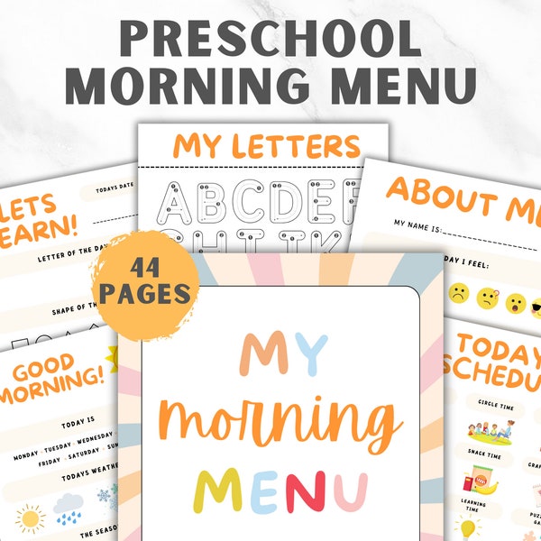 Preschool Printables - Etsy