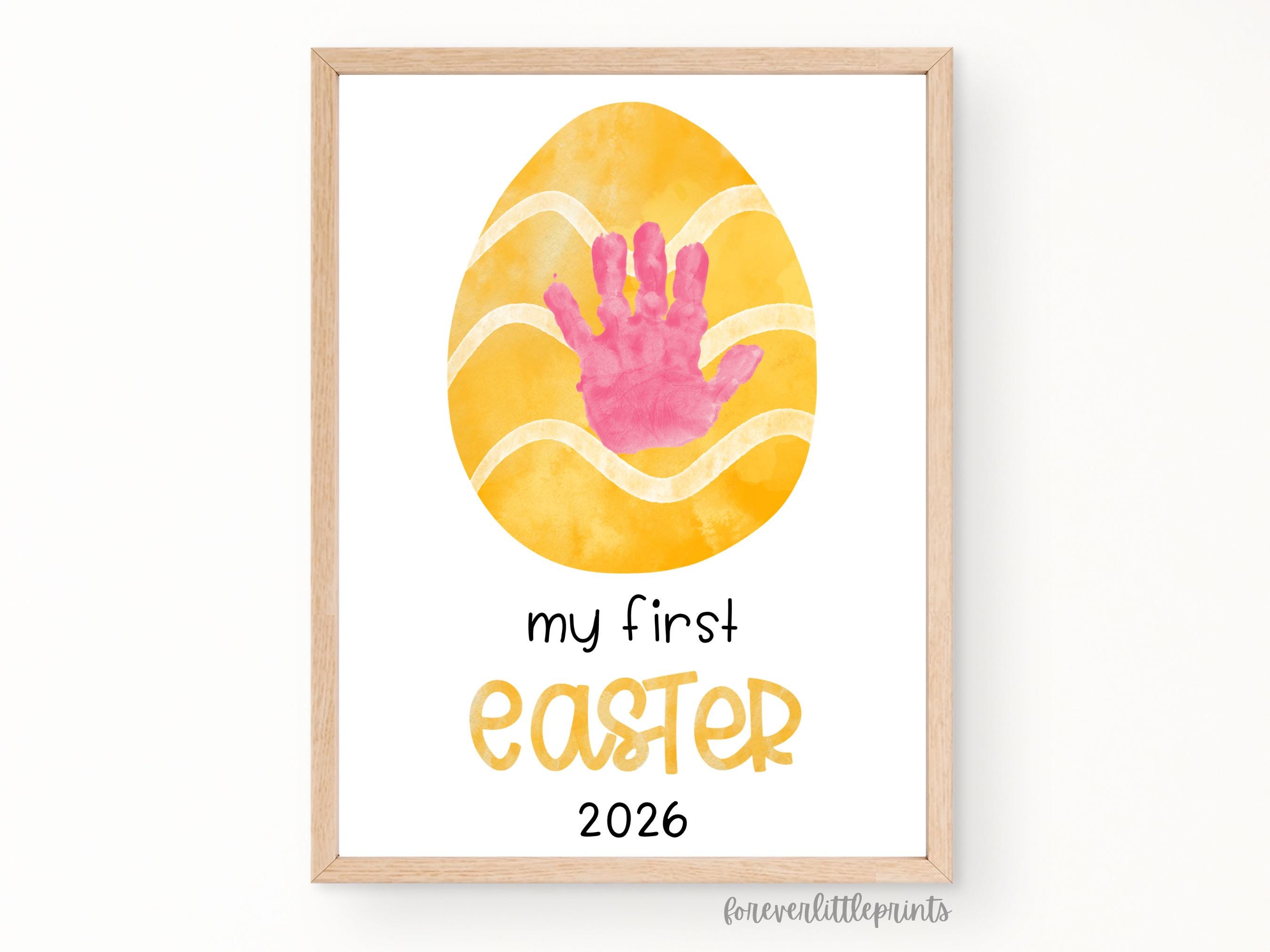 Easter Handprint Crafts for Kids Infant Toddler Baby, My First Easter ...