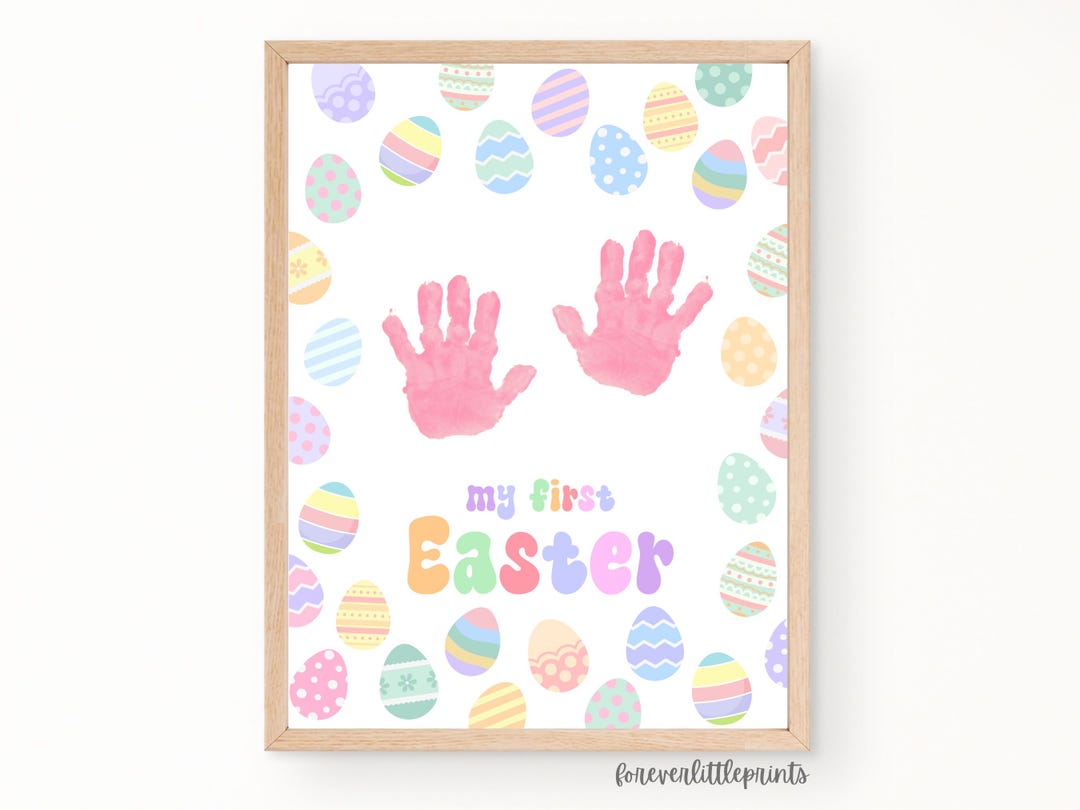 Easter Handprint Crafts for Kids Infant Toddler Baby, My First Easter ...