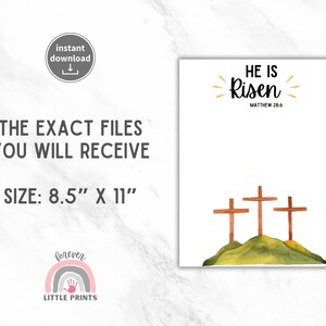 He is Risen Easter Handprint Art for Kids Infant Toddler Baby, Sunday ...