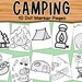 Camping Dot Marker Printable Pack, Fun Preschool Daycare Activity Pages ...