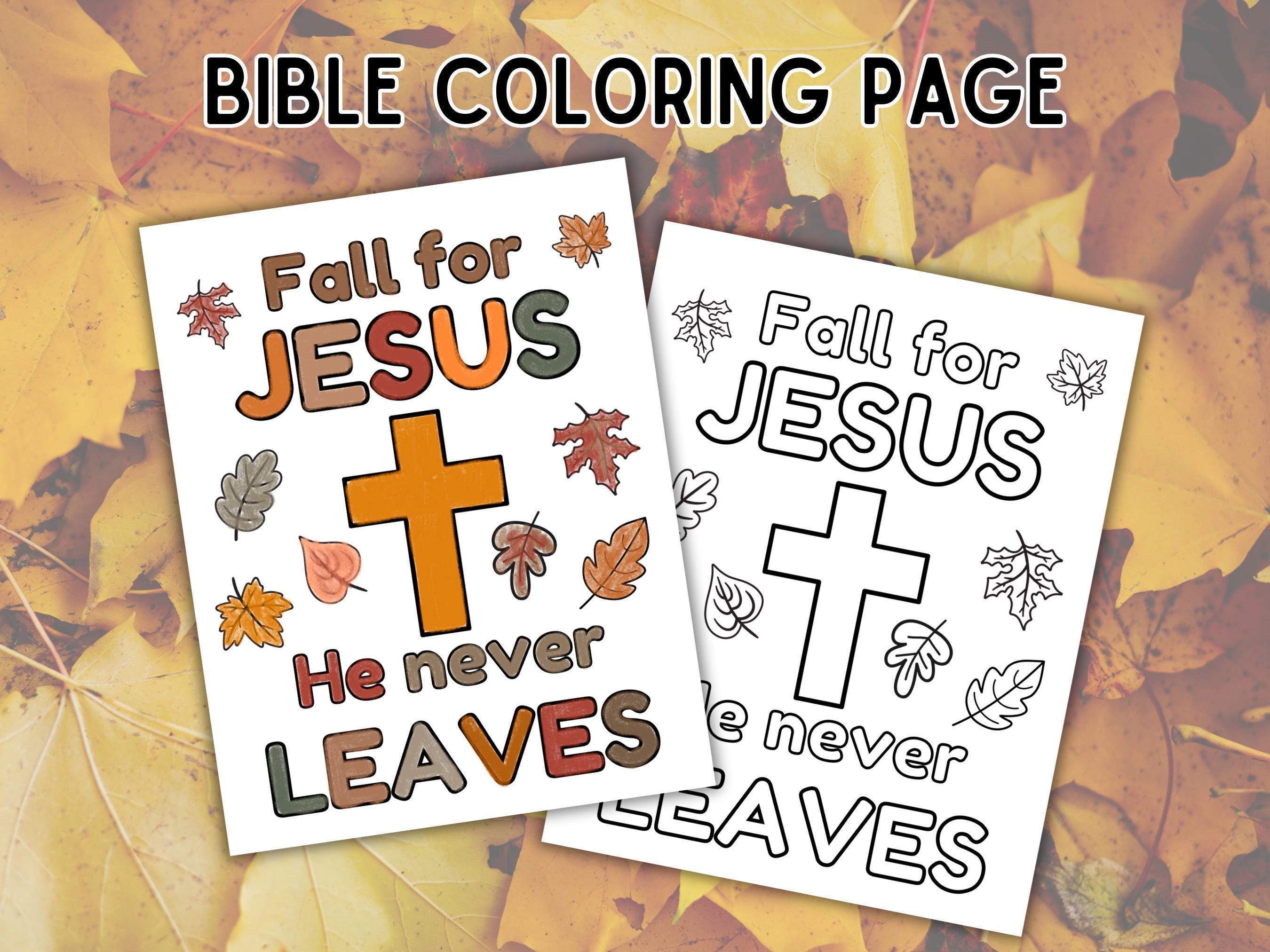 Bible Coloring Page Sunday School Activity Bible Verse Preschool Church ...