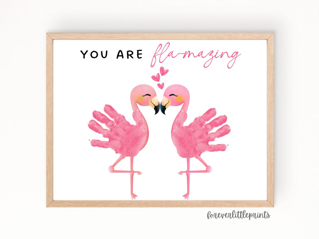 Valentine’s Day Handprint Craft for Toddlers Baby Kids, Footprint Art ...