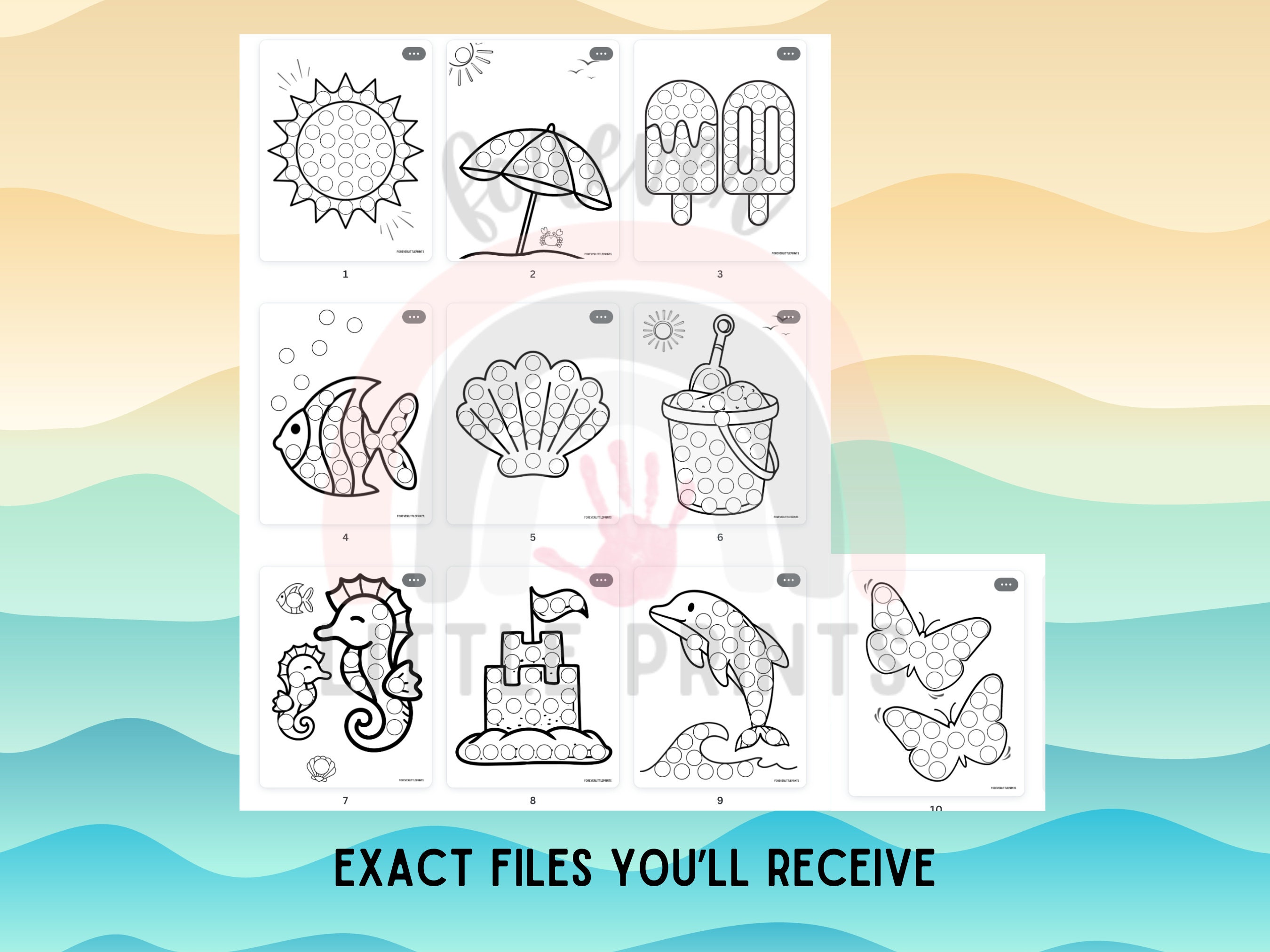 Summer Dot Marker Printable Pack, Fun Preschool Daycare Activity Pages ...