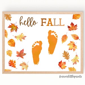 Hello Fall Handprint Craft Leaves Autumn School Craft for Toddlers ...