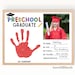 Preschool Graduation Keepsake, Last Day of Preschool Handprint, Pre-k ...