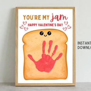 Valentines Day Handprint Art Craft for Toddlers Baby Kids, Valentines ...