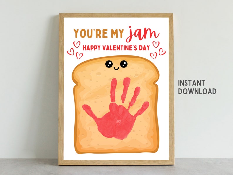 Valentines Day Handprint Art Craft for Toddlers Baby Kids, Valentines ...