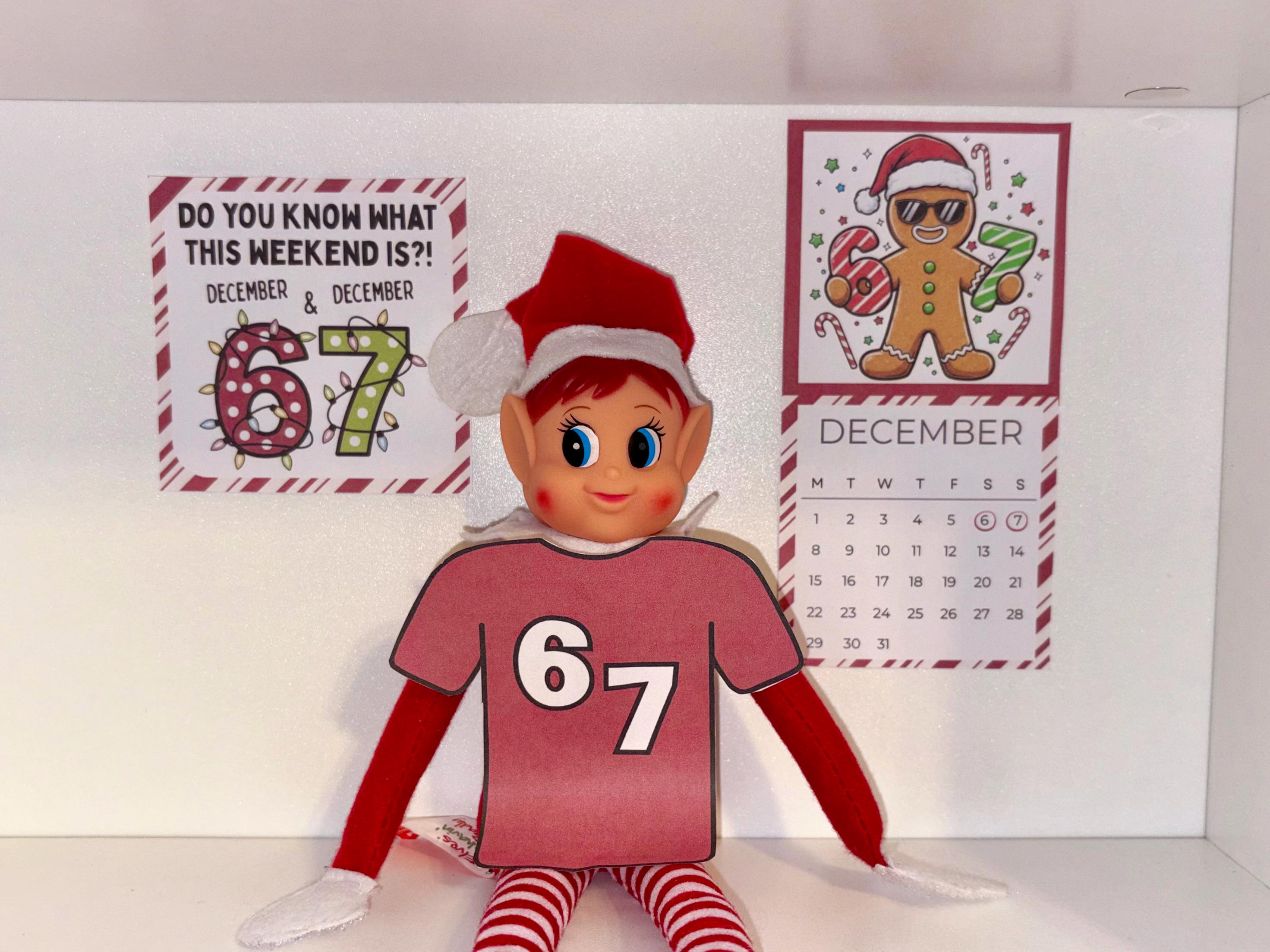 67 Weekend Elf Printable Prop, Funny Elf Outfit Clothes, Christmas Elf ...