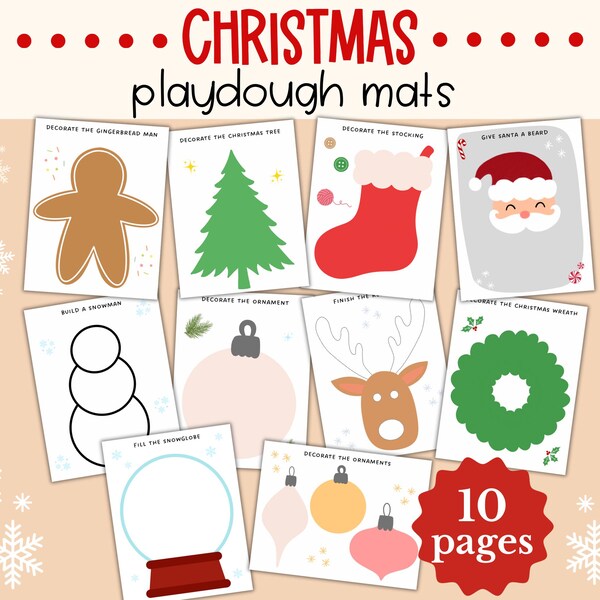 Playdough Mats - Etsy