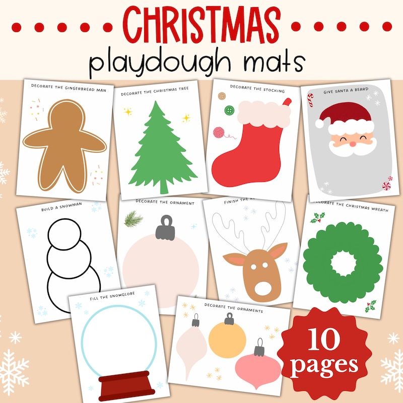 Playdough Mats - Etsy