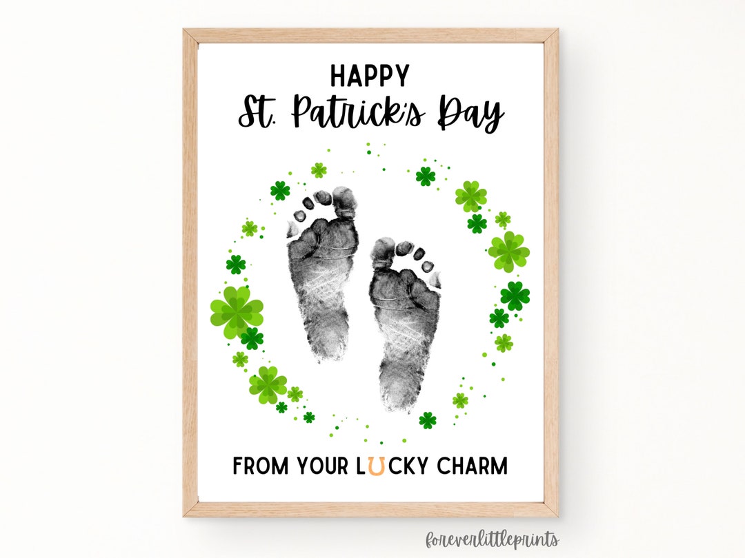 St Patricks Day Handprint Art for Kids Toddlers Baby, Saint Patricks ...