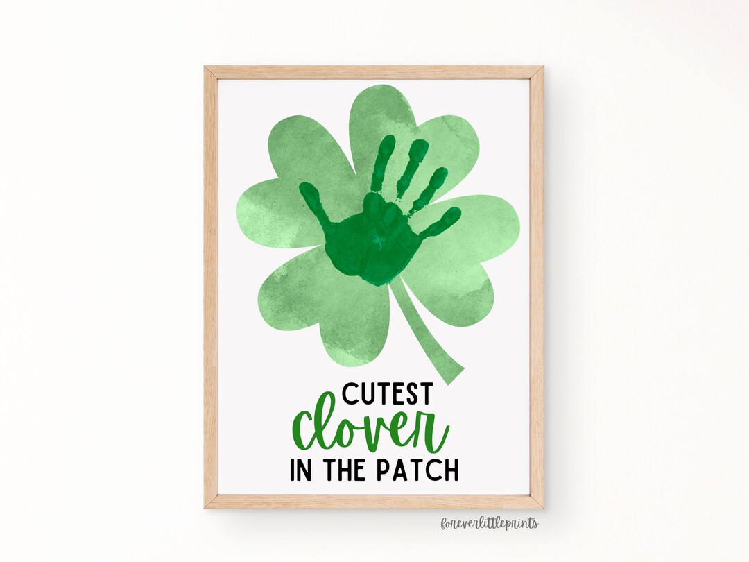 St Patrick’s Day Handprint Art for Kids Toddlers Baby, Saint Patrick’s ...