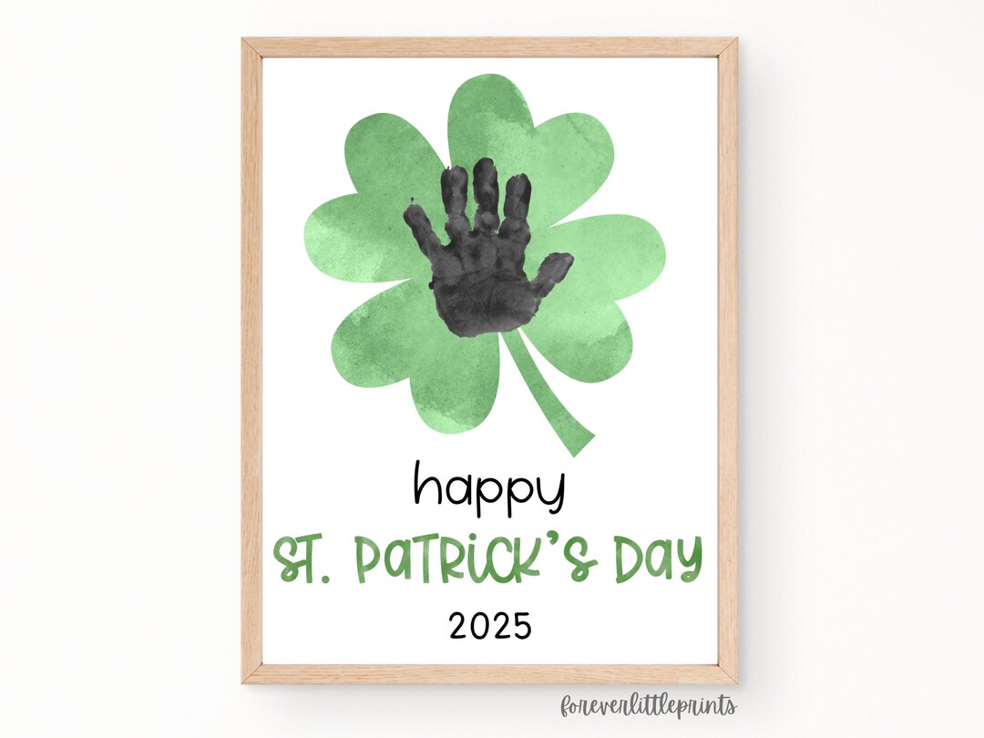 St Patrick’s Day Handprint Art for Infant Toddler Baby, Saint Patricks ...