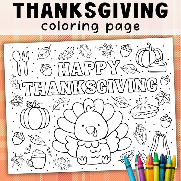 Paper Turkey Placemats - Etsy