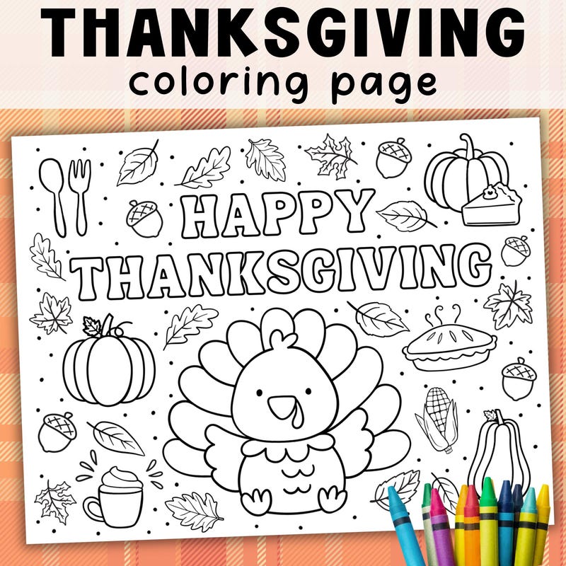 Paper Turkey Placemats - Etsy