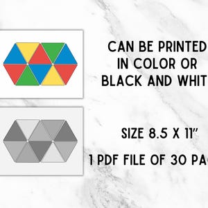 Magnetic Tiles Templates, Magnet Tile Activity Card Puzzles Printables ...