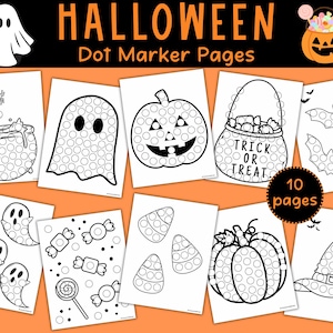 Halloween Dot Marker Printable Pack, Fun Preschool Daycare Activity ...