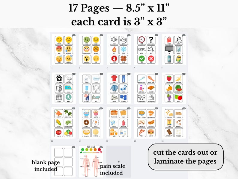 Non Verbal Communication Cards, Adult Visual Board Conversation Cards ...