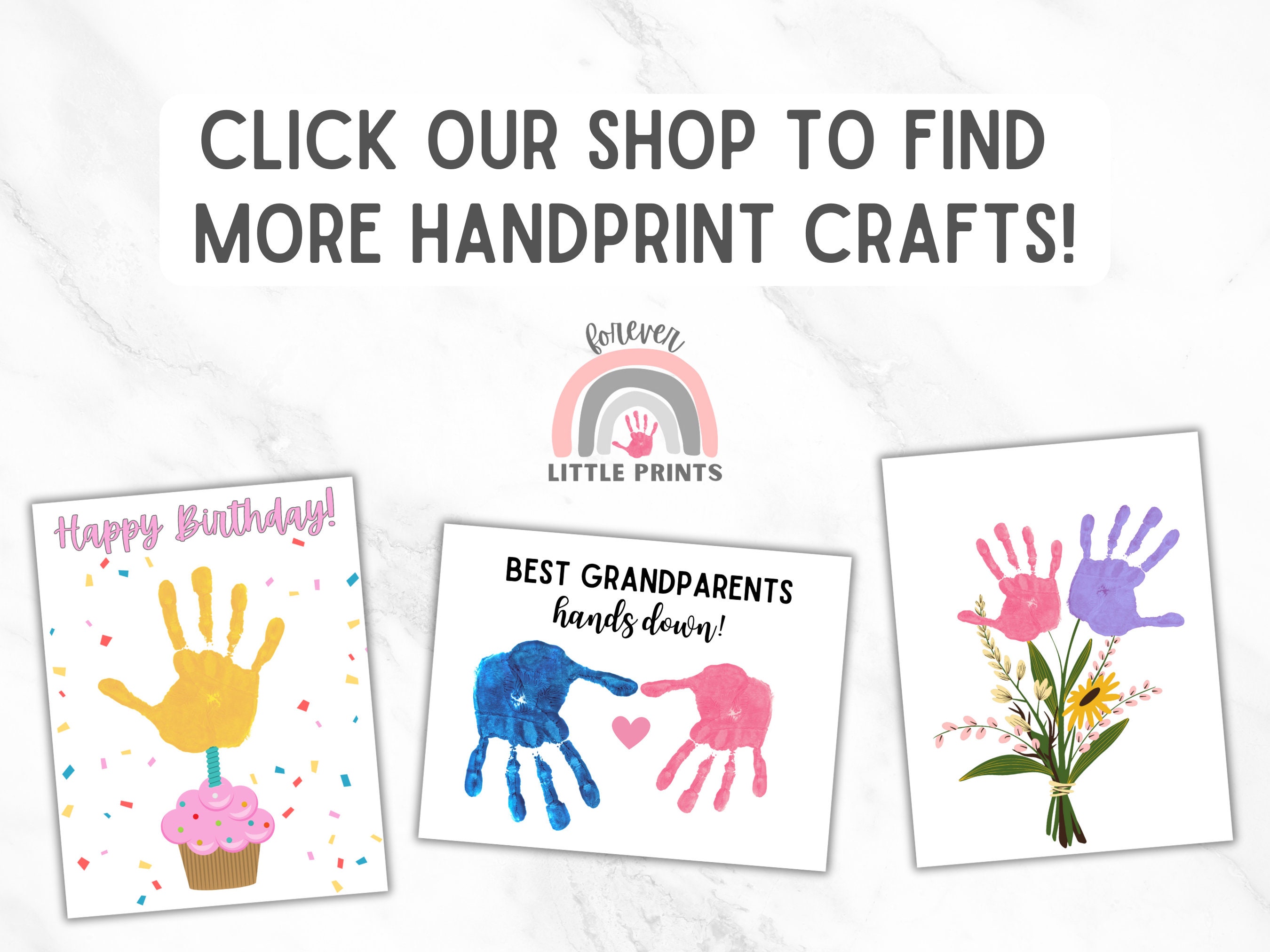 Valentine Handprint Art Bundle for Toddlers Baby Kids, Valentines Hand ...