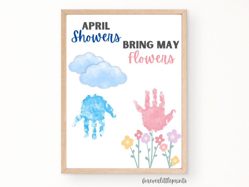 Spring Handprint Art for Kids Toddler Infant, Classroom Pre K Daycare ...