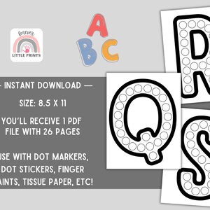 Alphabet Dot Marker Activity Pages, Do A Dot Marker Coloring Sheets ...