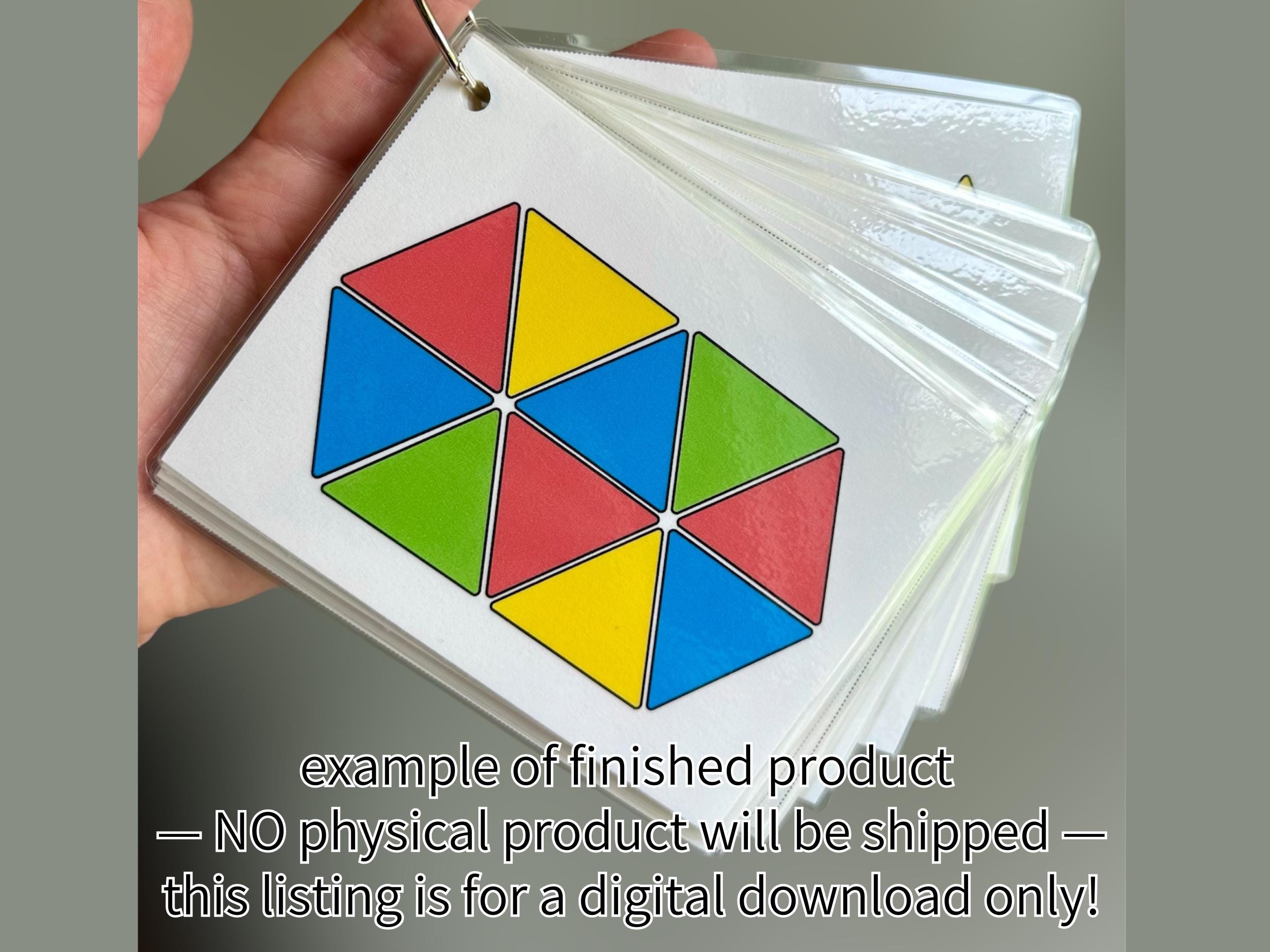 Magnetic Tile Cards, Magnet Tile Activity Puzzle Templates, Kids ...