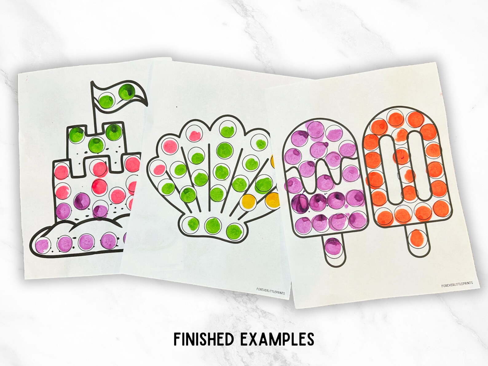 Summer Dot Marker Printable Pack, Fun Preschool Daycare Activity Pages ...