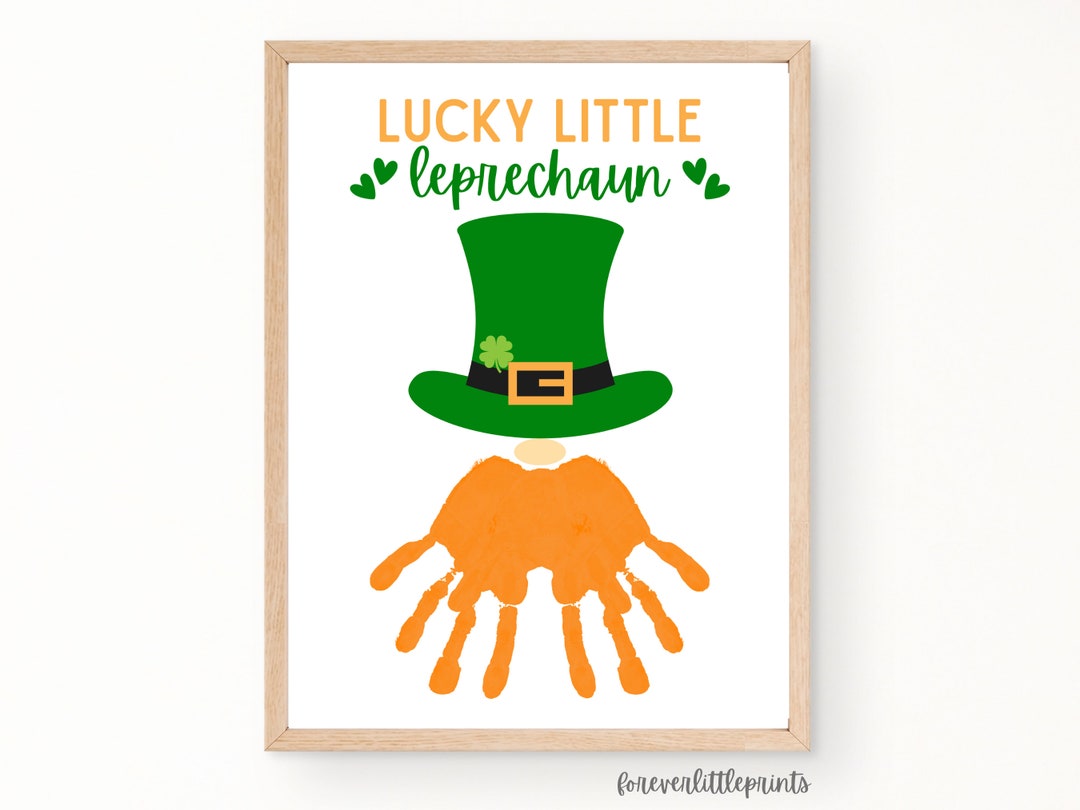 St Patricks Day Handprint Art for Kids Toddlers Baby, Saint Patricks ...