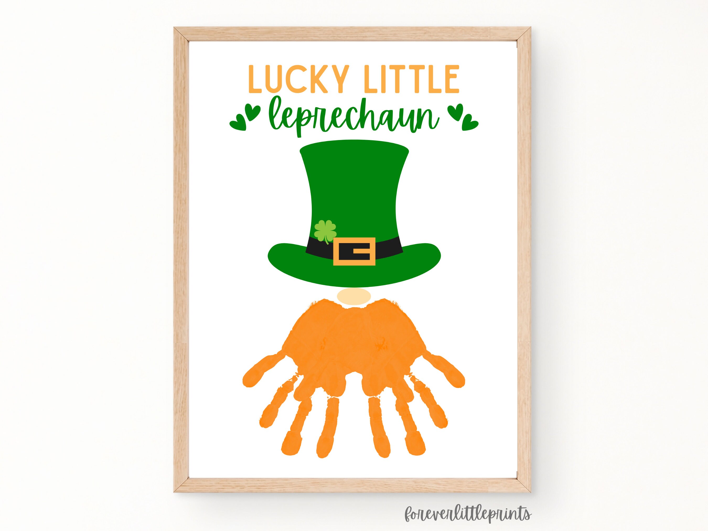St Patricks Day Handprint Art for Kids Toddlers Baby, Saint Patricks ...