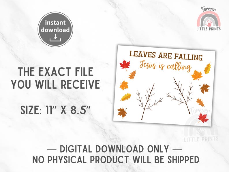 Fall Jesus Handprint Art Leaves Falling Bible School Craft for Toddlers ...