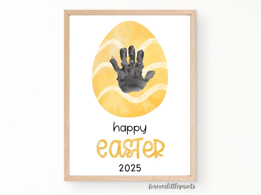 Easter Handprint Crafts for Kids Infant Toddler Baby, Happy Easter ...