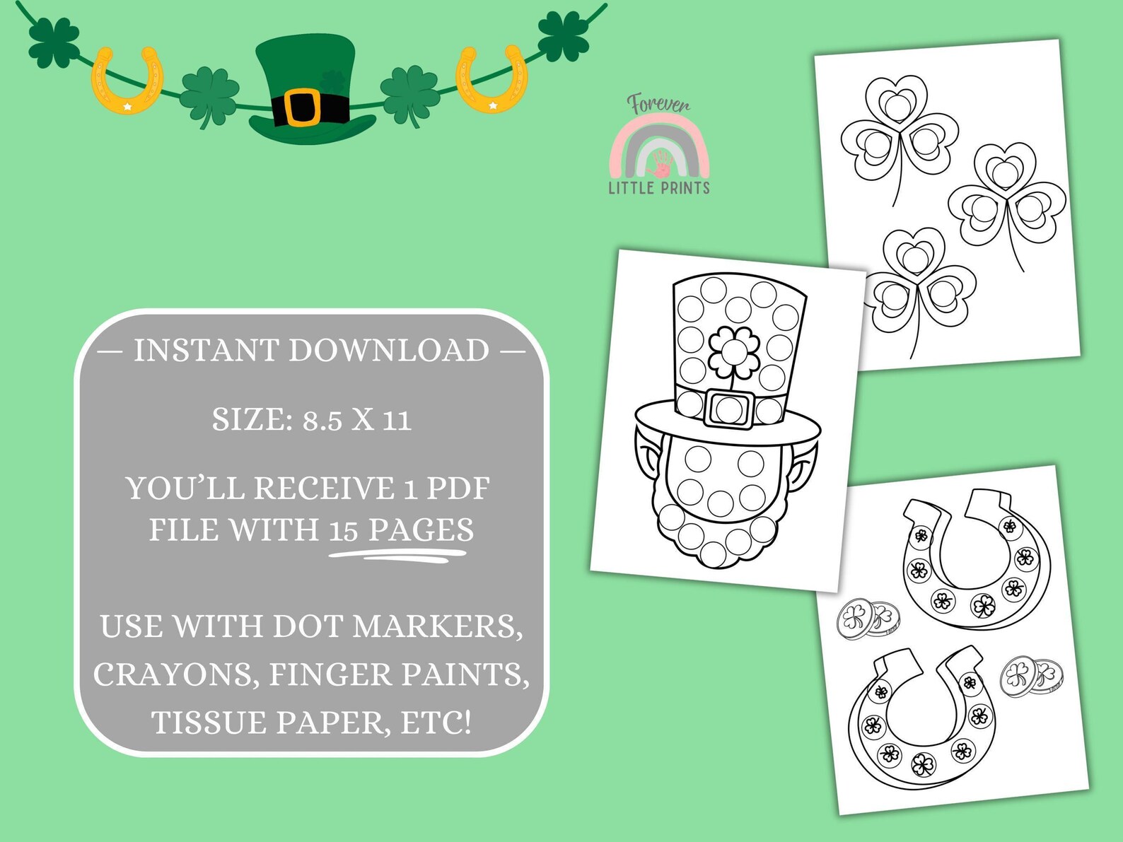 St Patrick’s Day Dot Marker Pages, Do A Dot Marker Activity Coloring ...