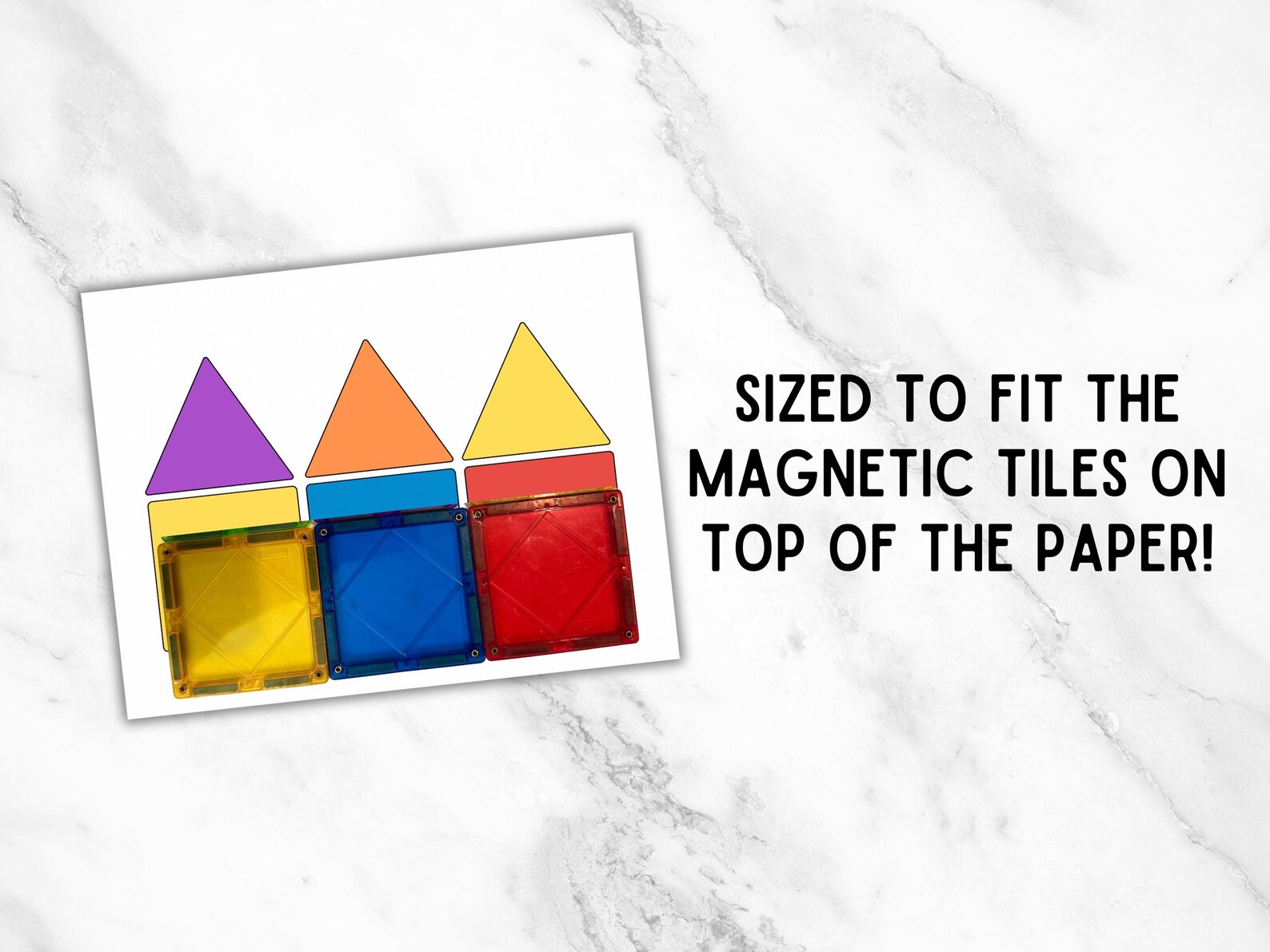 Magnetic Tiles Templates, Magnet Tile Activity Card Puzzles Printables ...