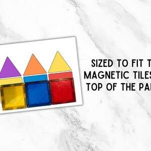 Magnetic Tiles Templates, Magnet Tile Activity Card Puzzles Printables ...