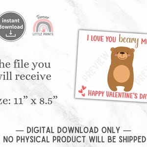 Bear Valentine’s Day Handprint Craft for Toddlers Baby Kids, Valentines ...