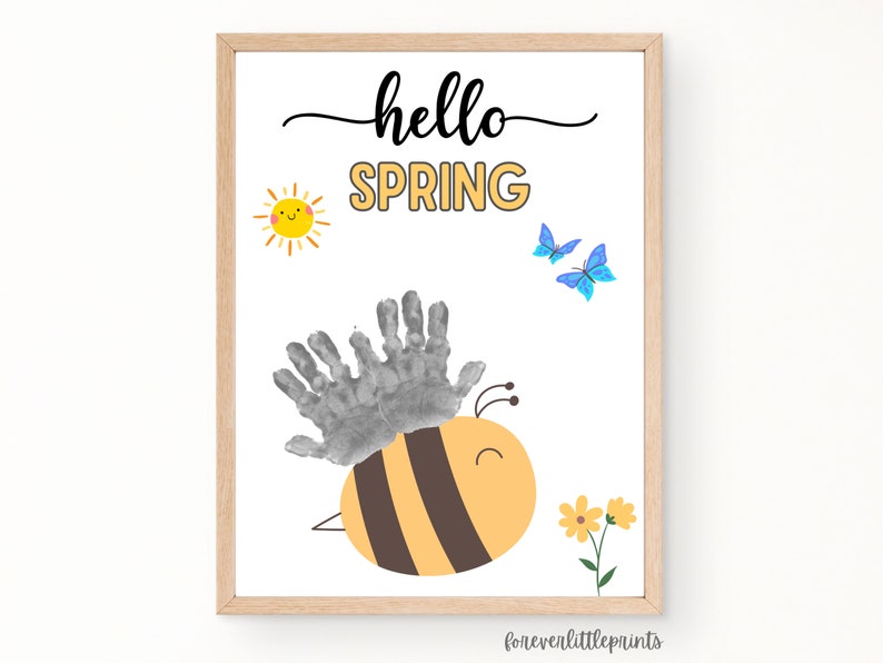 Spring Handprint Art for Toddler Infant Kids, Sprint Craft Classroom ...
