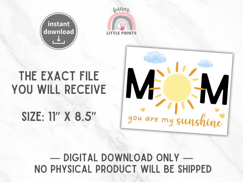 Mother’s Day Handprint, You Are My Sunshine, Handprint Art, Sun ...