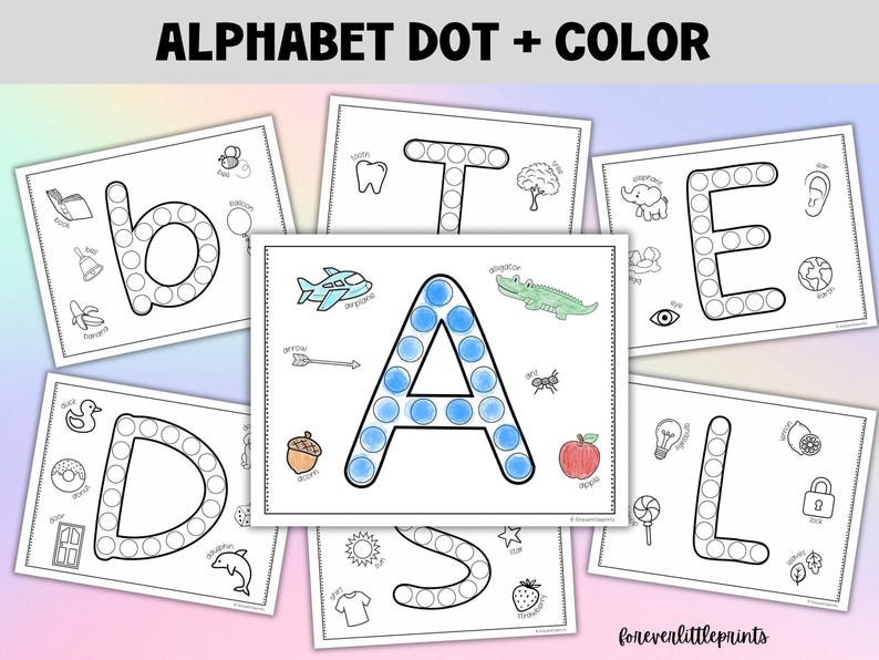 Alphabet Dot Marker Printable Activity Pages, Letter Recognition ...
