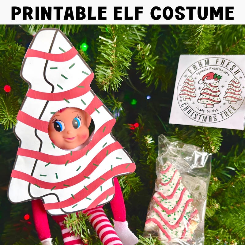 Elf on the shelf christmas tree cake costume - Etsy.de