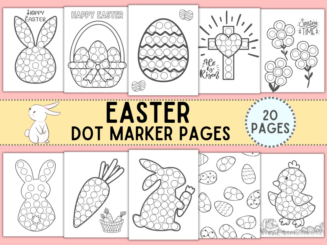 Easter Dot Marker Printable, Do A Dot Marker Coloring Activity ...