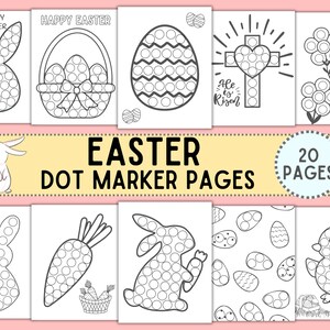 Easter Dot Marker Printable, Do A Dot Marker Coloring Activity ...