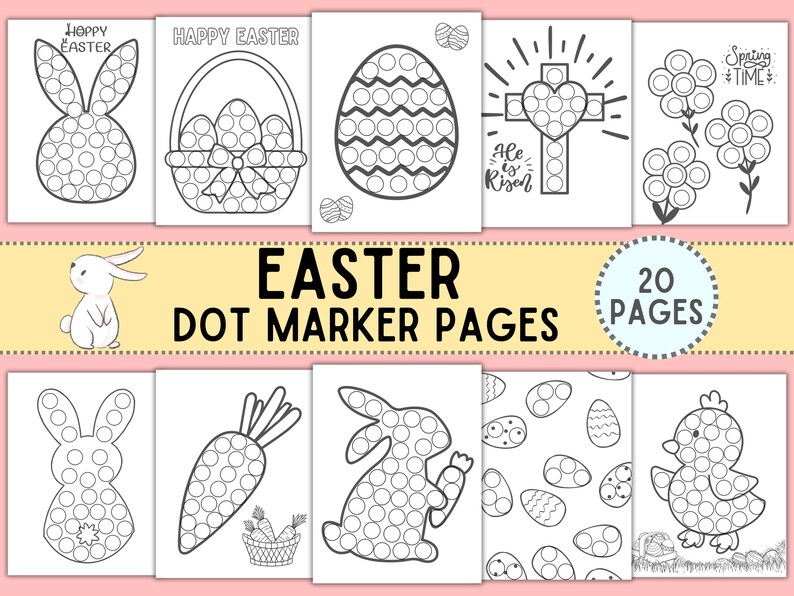 Easter Dot Marker Printable, Do A Dot Marker Coloring Activity ...