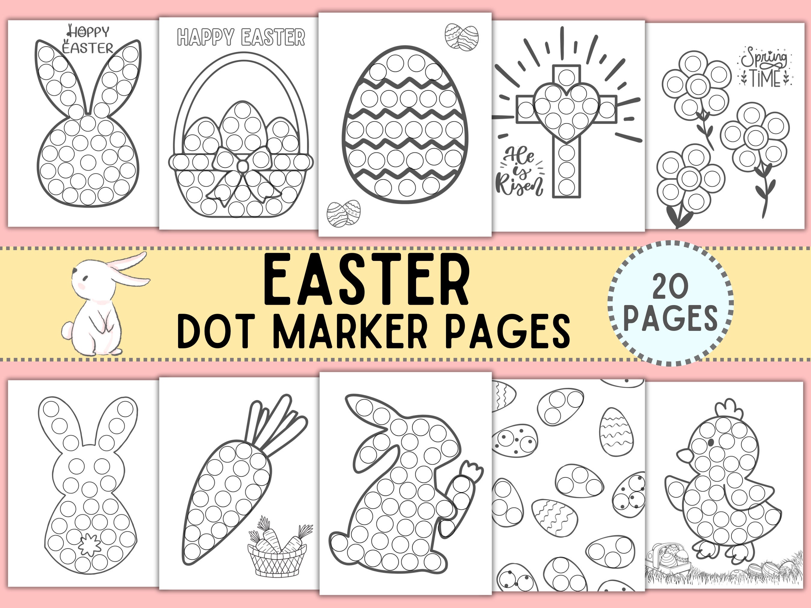 Easter Dot Marker Printable, Do A Dot Marker Coloring Activity ...