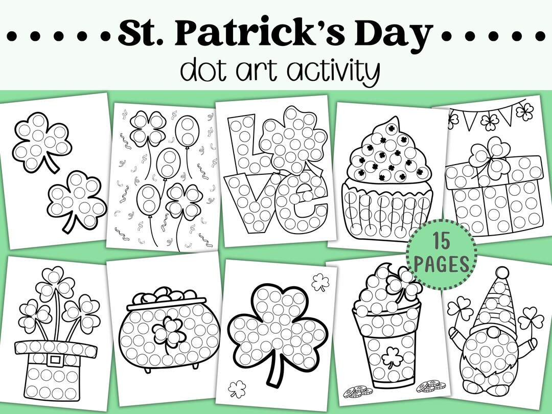St Patrick’s Day Dot Marker Pages, Do A Dot Marker Activity Coloring ...
