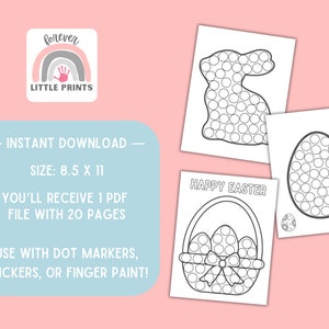 Easter Dot Marker Printable, Do A Dot Marker Coloring Activity ...