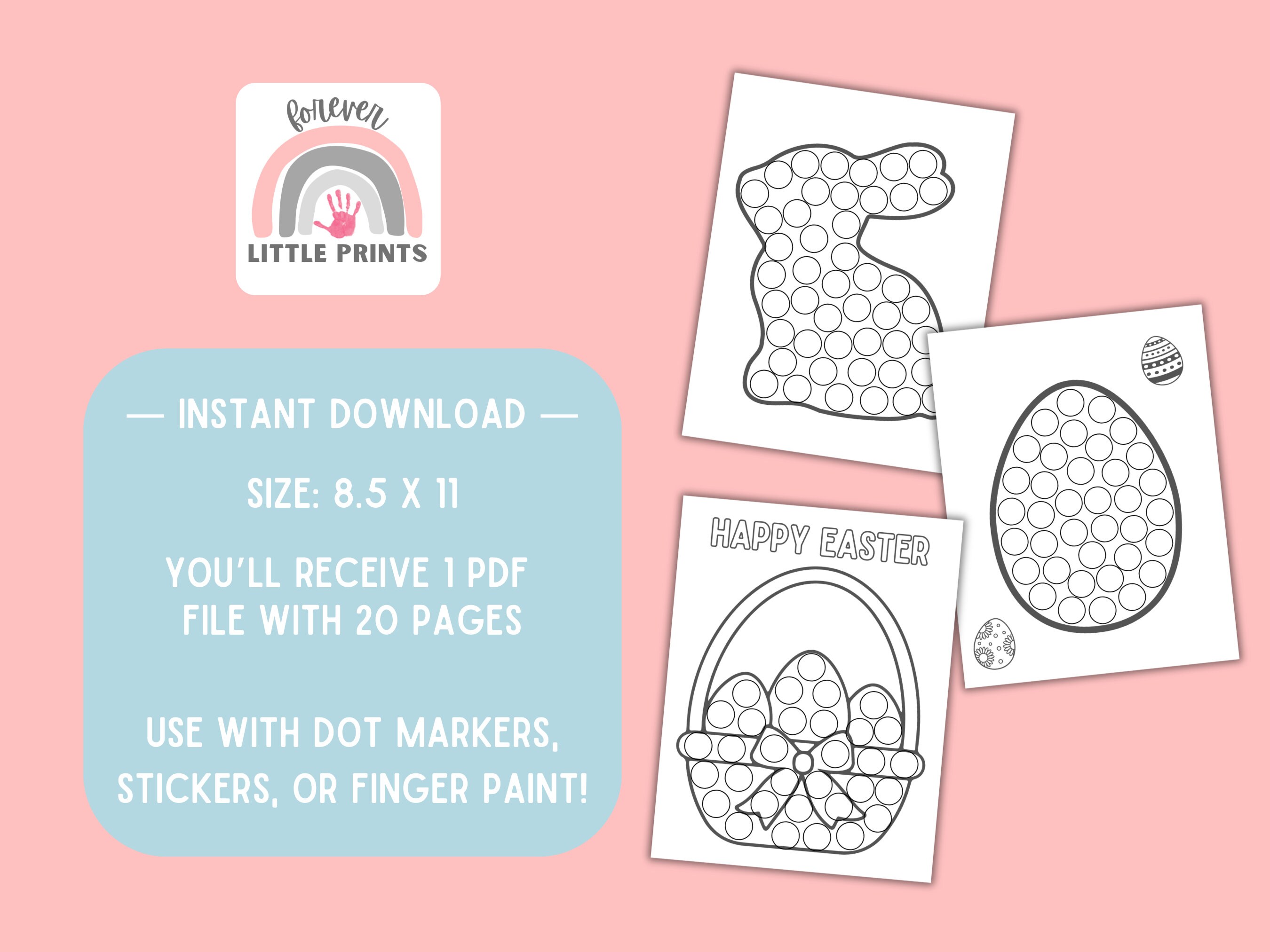 Easter Dot Marker Printable, Do A Dot Marker Coloring Activity ...